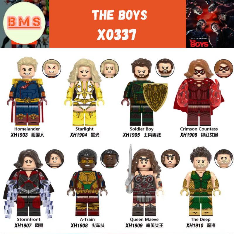 Jual mainan anak bricks the boys series X0337 figure homelander ...