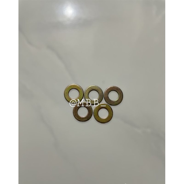 Jual Ring Plat Kuning M10 (10x20x1) Per 10pcs | Shopee Indonesia