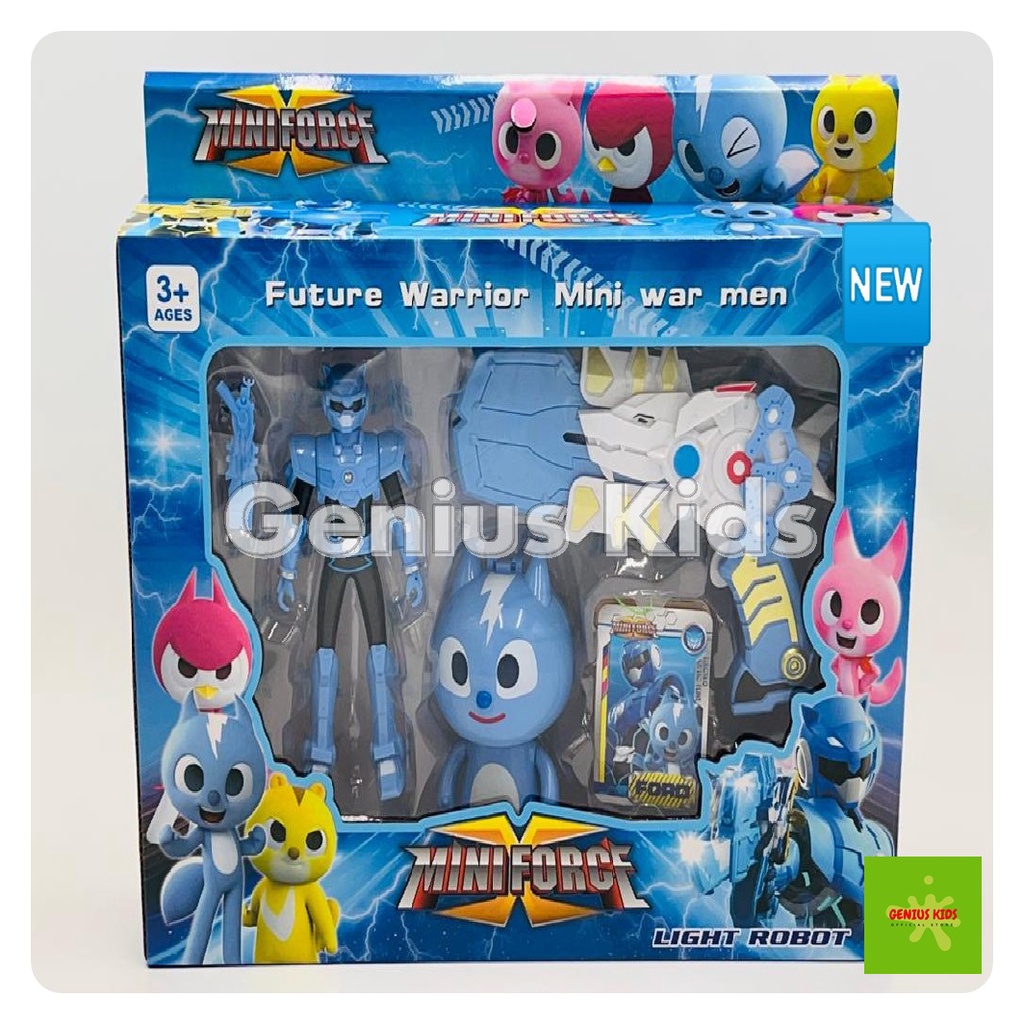 Jual GENIUSKIDS NEW MAINAN X MINIFORCE ROBOT MINI X POWER RANGER / MINI ...