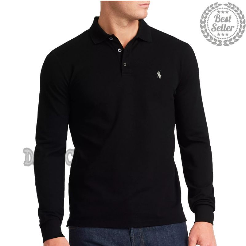 Jual Polo shirt Kaos Kerah Lengan Panjang Polo Ralph Kuda Best Quality ...