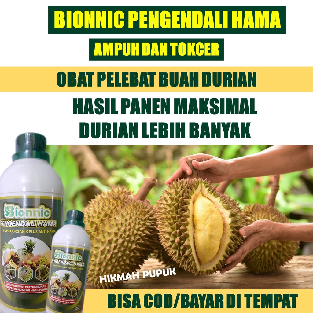 Jual (PUPUK TERBAIK) BIONNIC 500 ML Obat Pelebat Buah Durian, Terong, Padi & Penyubur Akar, Daun ...