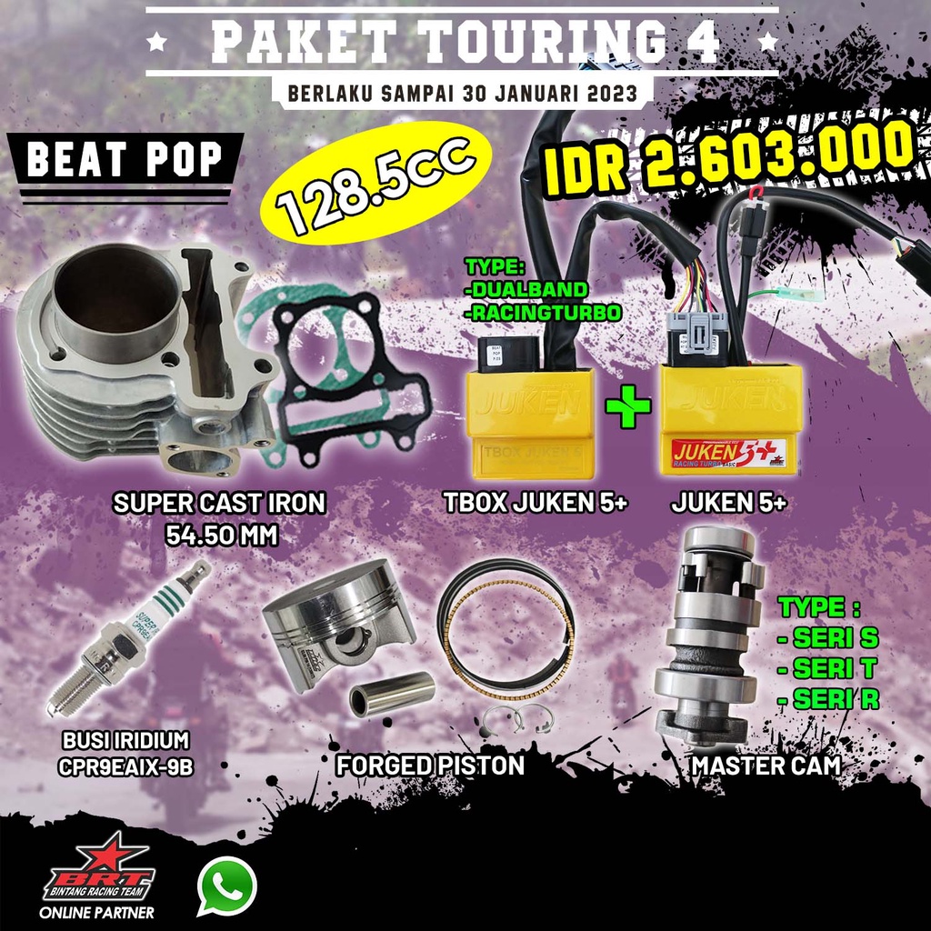 Jual Paket Bore UP Beat POP - Blok Cast Iron - Piston - Juken - Master ...