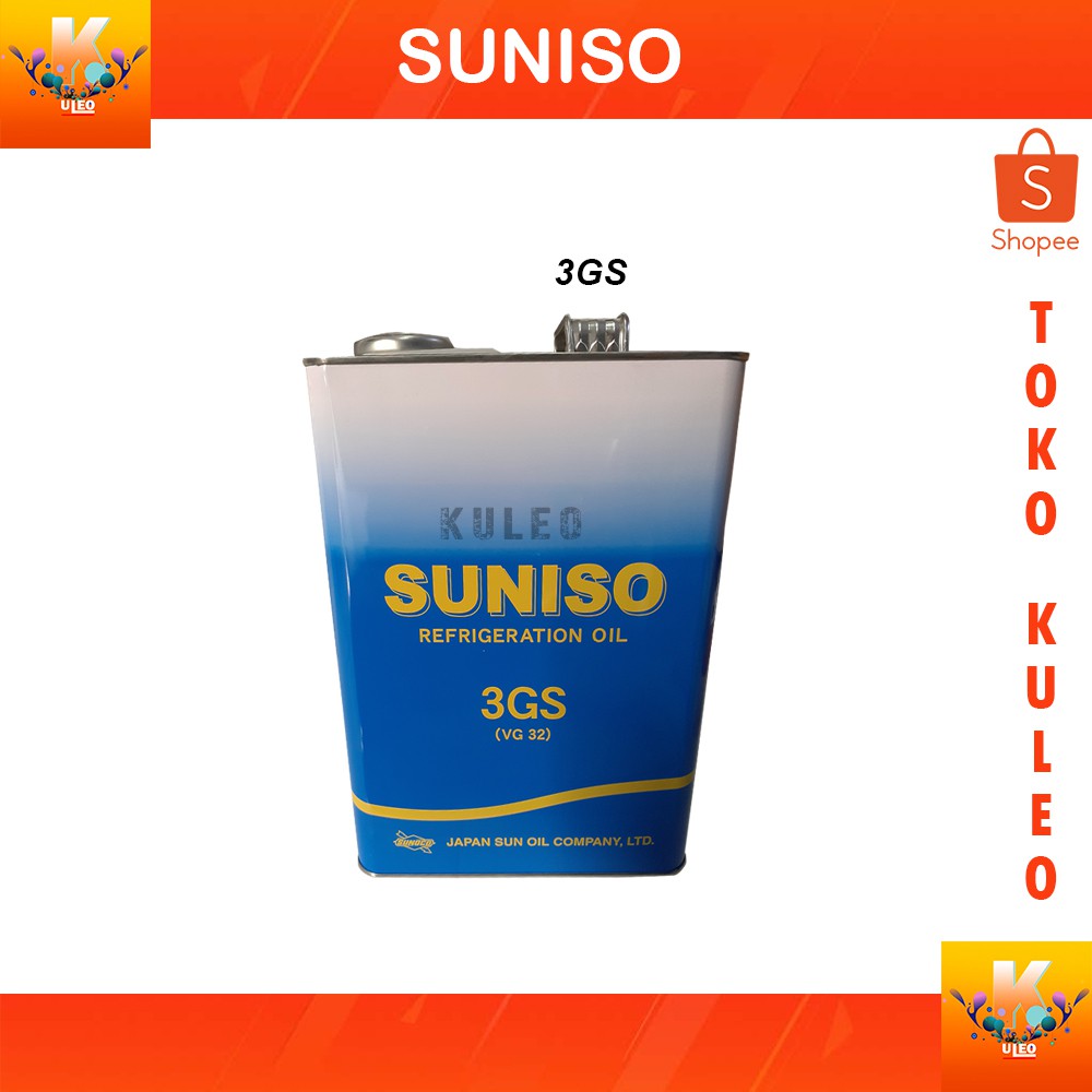 Jual OLI SUNISO 3GS (VG 32) / Oli Kompresor 4 Liter |Kemasan Kaleng Indonesia|Shopee Indonesia