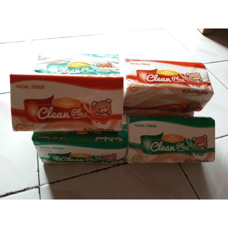 Jual TISU CLEAN PLUS 180 SHEET MURAH | Shopee Indonesia