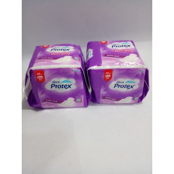 Jual Hers protex pembalut ungu isi 5 | Shopee Indonesia