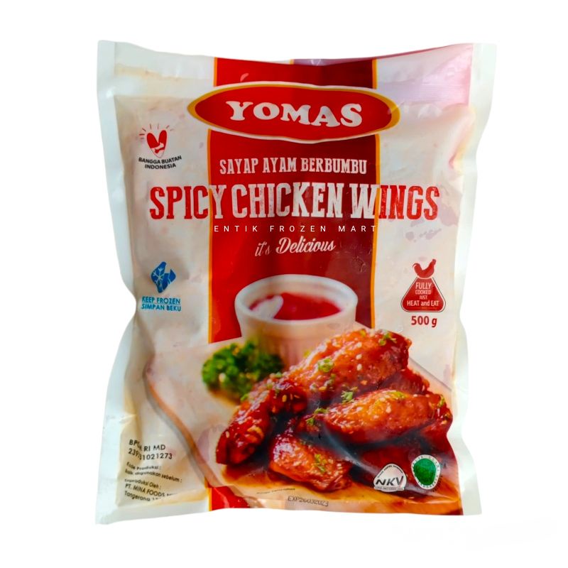 Jual Yomas Spicy Wings Chicken 500gr | Shopee Indonesia