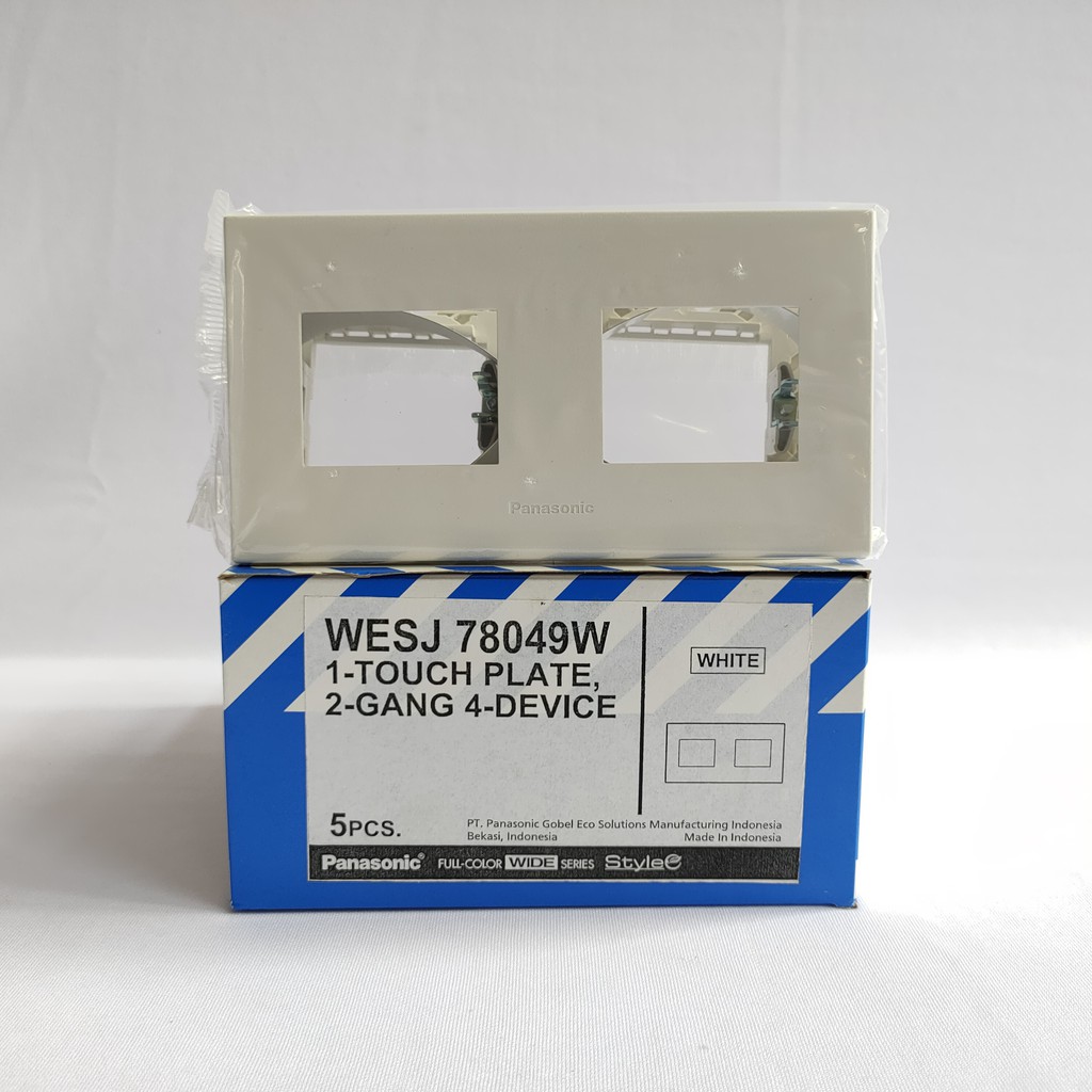 Jual Panasonic Saklar Frame+Frame Minimalis Putih - WESJ 78049W ...