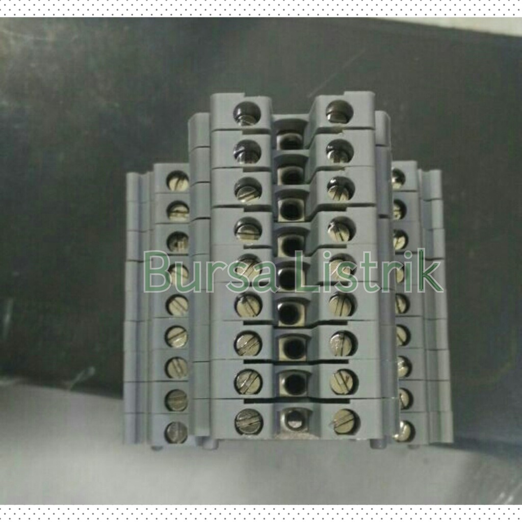 Jual Terminal Block 2 Tingkat / Double Terminal Block Grey UK ( UKK-5N ...