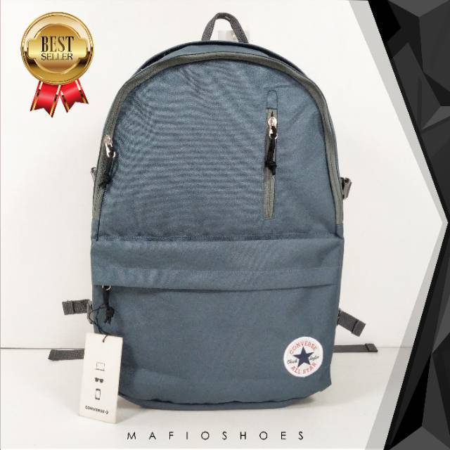 Jual TAS CONVERSE BACKPACK STRAIGHT EDGE DARK GREY/TAS RANSEL/TAS ...