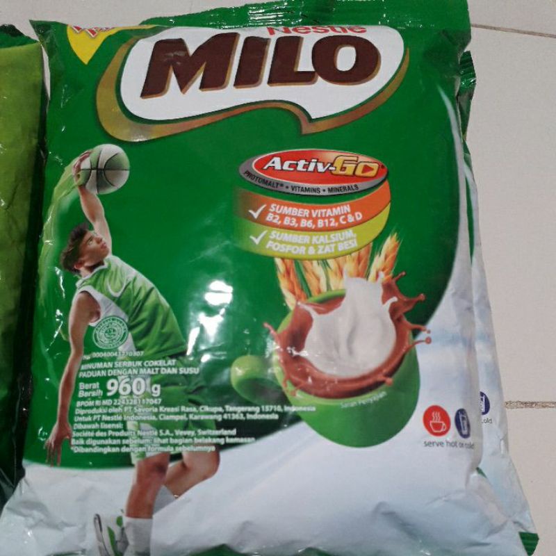 Jual NESTLE MILO COMPLETE MIX PREMIUM / MILO ACTIVE-GO 960gr | Shopee ...