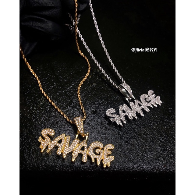 Jual SAVAGE X ROPE CHAIN ( KALUNG SKA JEWELRY SAVAGE RAPPER ) | Shopee ...