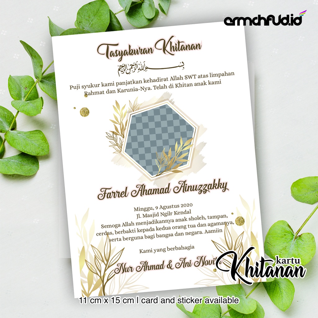 Jual kartu ucapan Khitan kartu ucapan tasyakuran khitan undangan khitan ... Jual kartu ucapan Khitan kartu ucapan tasyakuran khitan undangan khitan ...