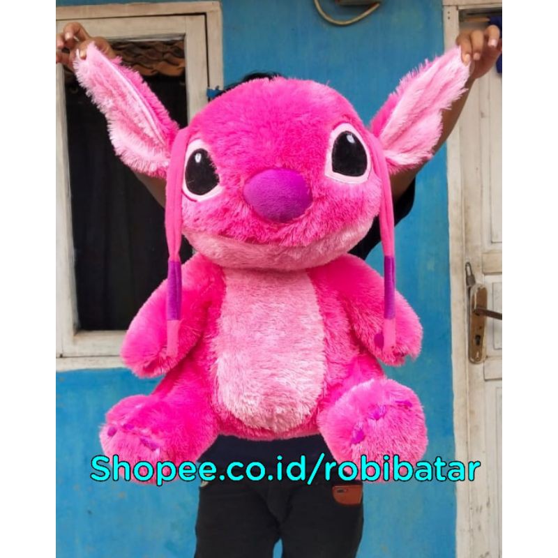 Jual Stich pink jumbo free tulis nama | Shopee Indonesia