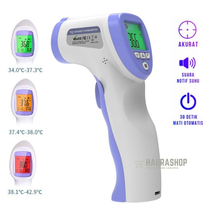 Jual Termometer Digital infrared. Termometer Tembak Infra red. l Non Contact Digital Thermometer ...