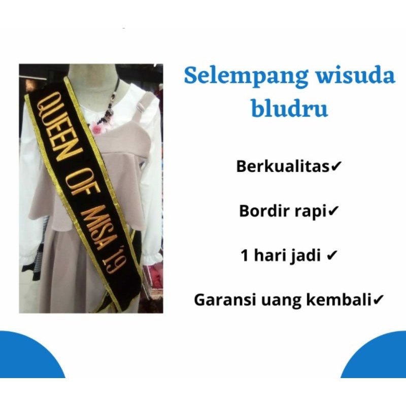 Jual SELEMPANG WISUDA | selendang wisuda GRADUATION SASH PITA (1hari ...