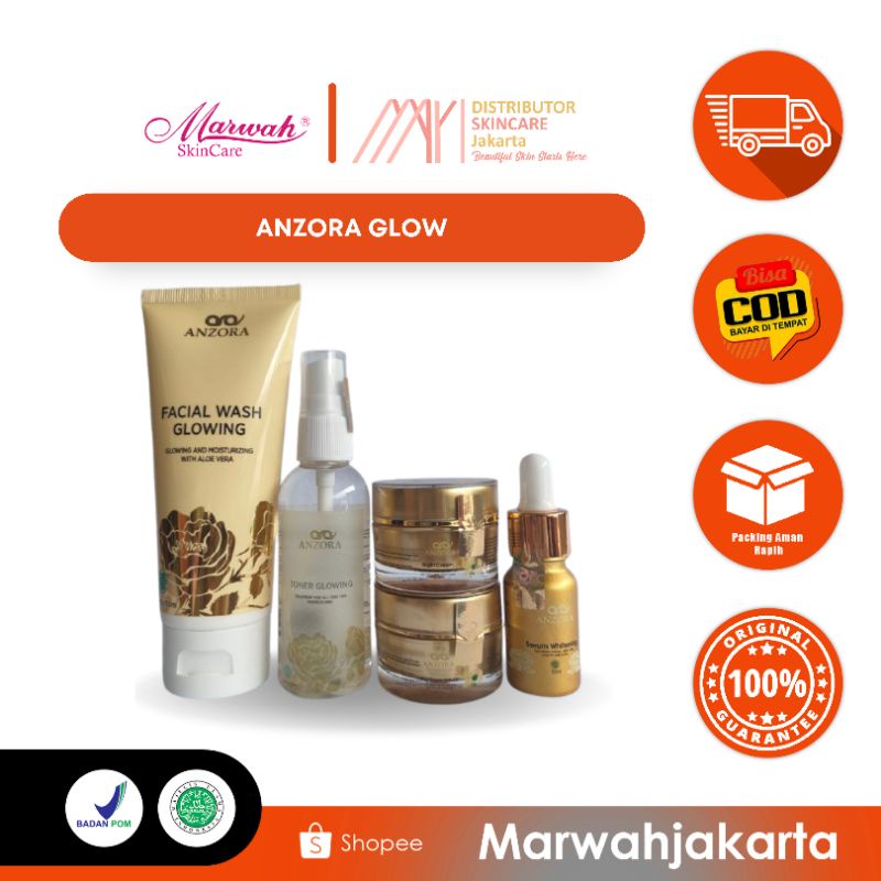 Jual Anzora glow klinik / anzora glow bpom / cream anzora / krim anzora ...