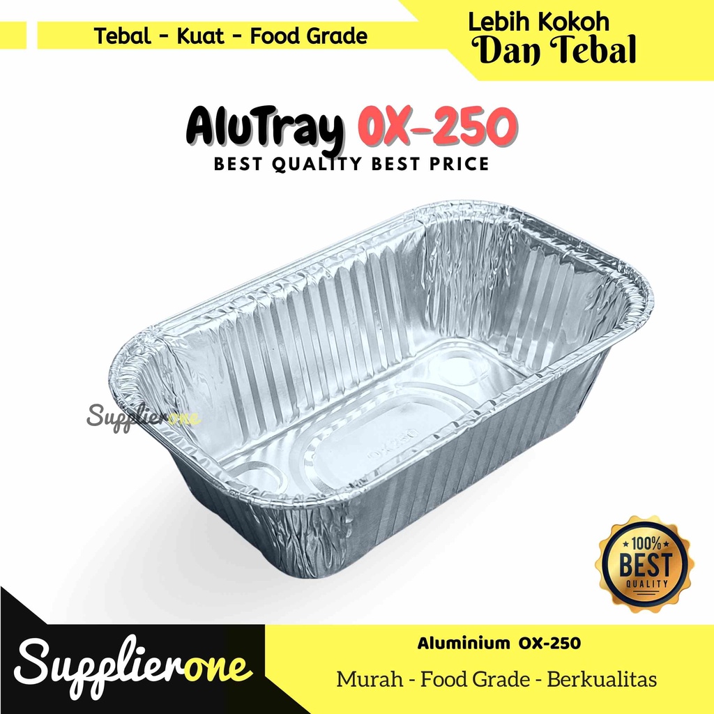 Jual Alumunium Tray OX-250 / Alumunium Cup OX-250 / Alumunium Foil Tray OX-250 / Alu Tray OX-250 ...