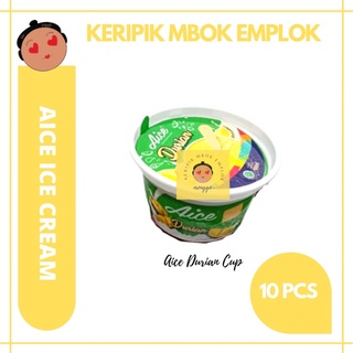 Jual AICE ICE CREAM ES KRIM DURIAN DUREN CUP 90ML - 10 PCS | Shopee ...