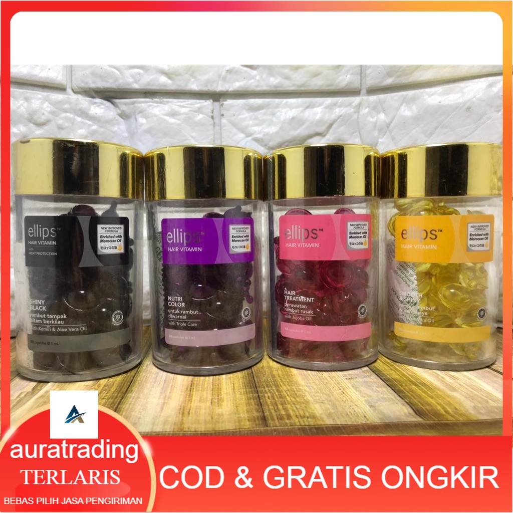 Jual Ellips Vitamin Rambut Botol Isi 50 Kapsul~Ellips Botol | Shopee ...