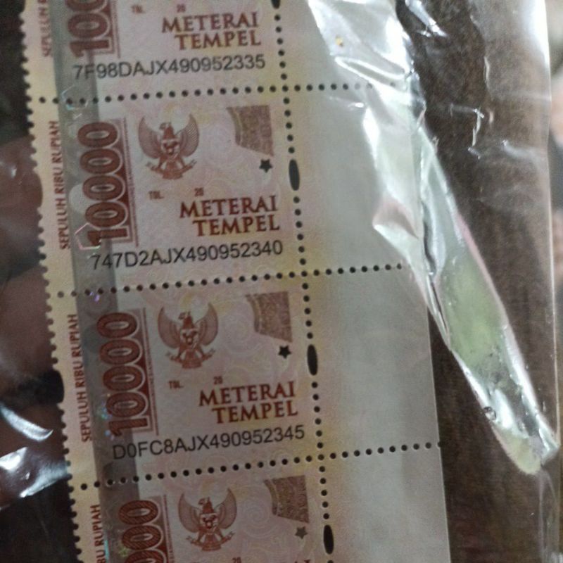 Jual materai 10.000 / materai sepuluh ribu Indonesia|Shopee Indonesia