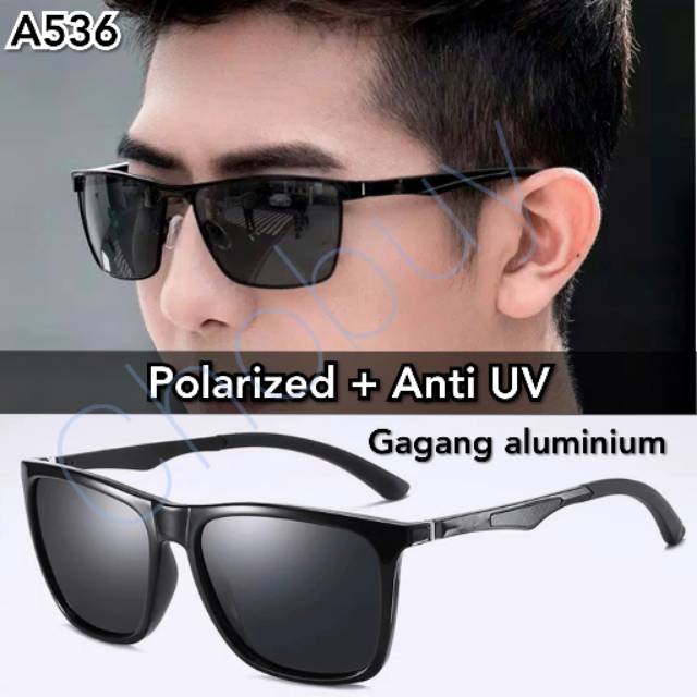 Jual kacamata sunglasses polaroid pria original anti UV polarized A536 ...