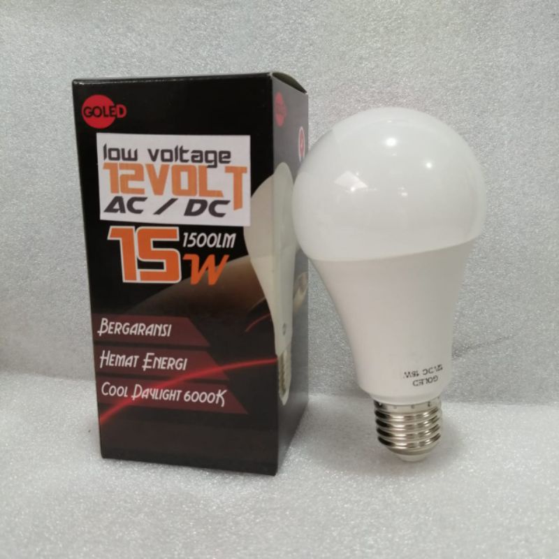 Jual Lampu Bohlam DC12V LED aki solar sell ulir E27 panel surya accu ...