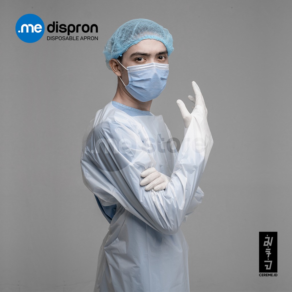 Jual Apron Medis Lengan Panjang | 10 Pcs | Medispron Lengan Panjang 40 ...