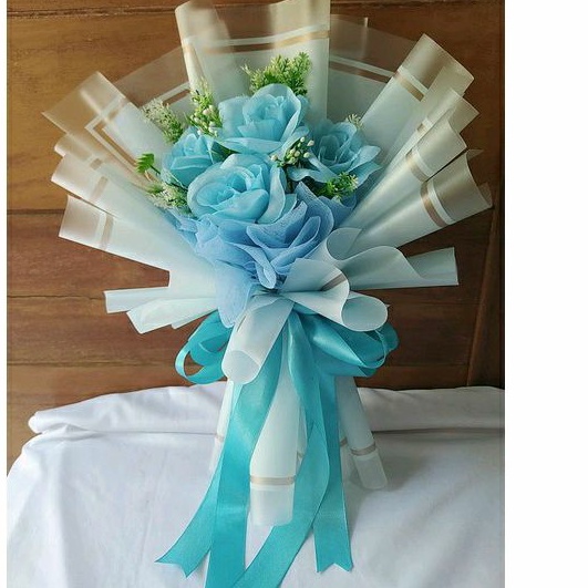 Jual buket bunga premium artificial fragnance 4 kuntum/bucket/flower ...