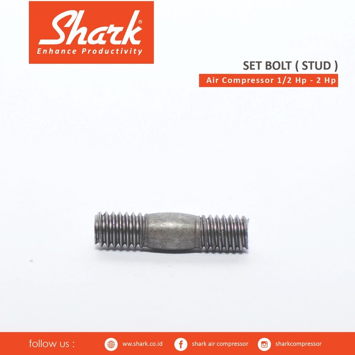 Jual Baut Stud kompresor Shark 1/2-2Hp | Shopee Indonesia