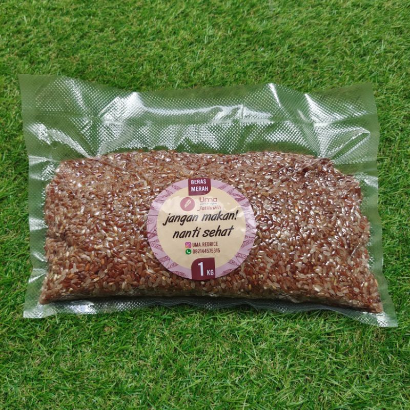 Jual Beras Merah Organik Jatiluwih - Vacuum Pack 1KG | Shopee Indonesia