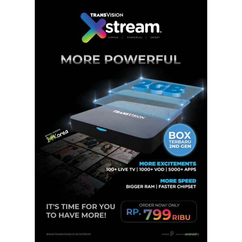 Jual TRANSVISION XSTREAM 2ND GENERATION BOX | Shopee Indonesia