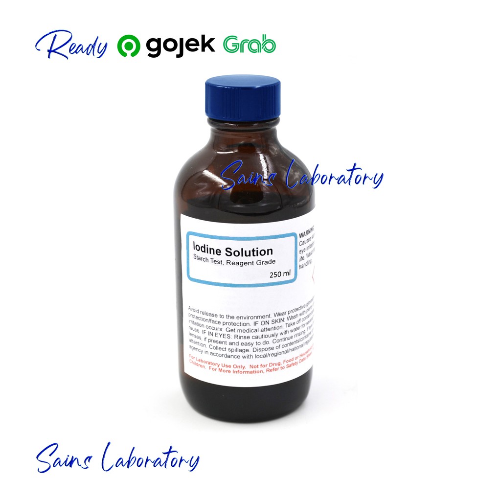 Jual Iodium Yodium Iodine I2 250 ml Analisys Larutan Iodin Solution ...