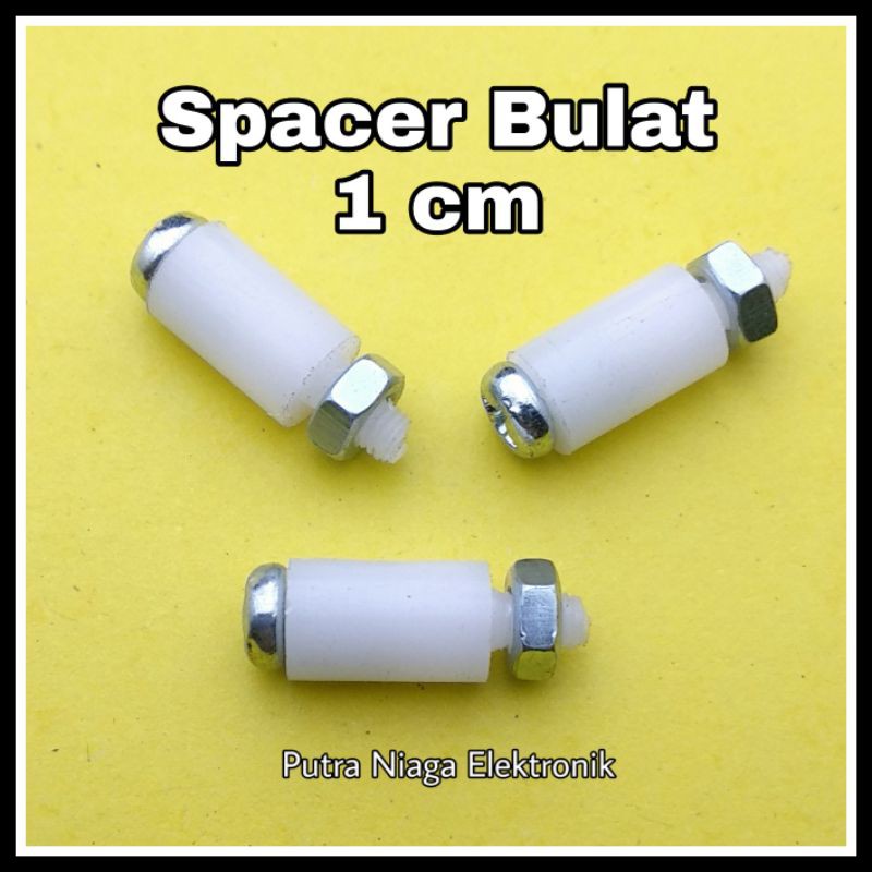 Jual Spacer Bulat Plastik 1cm / Spicer 10mm / Spaser Nylon 1 cm ...