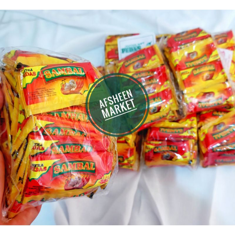 Jual SAOS SAMBAL SACHET 10gr / SAOS SACHET isi 25pcs (merah) | Shopee ...