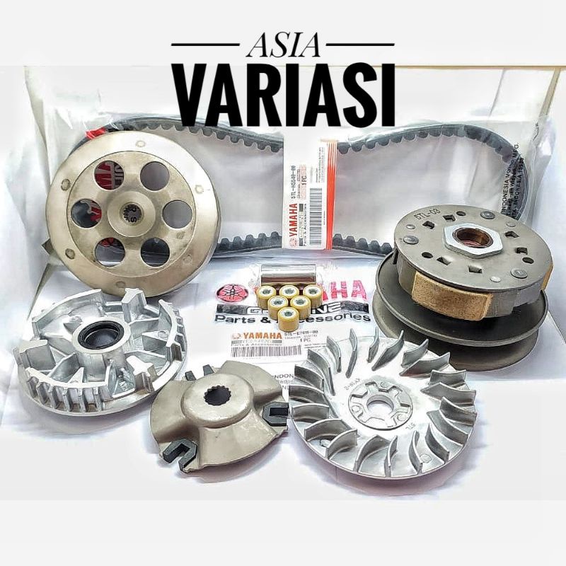 Jual PAKETAN FULLSET BAGIAN KIRI CVT YAMAHA PULLY POLI PULI PULY SET/ ASSY + CVT KOMPLIT MIO ...