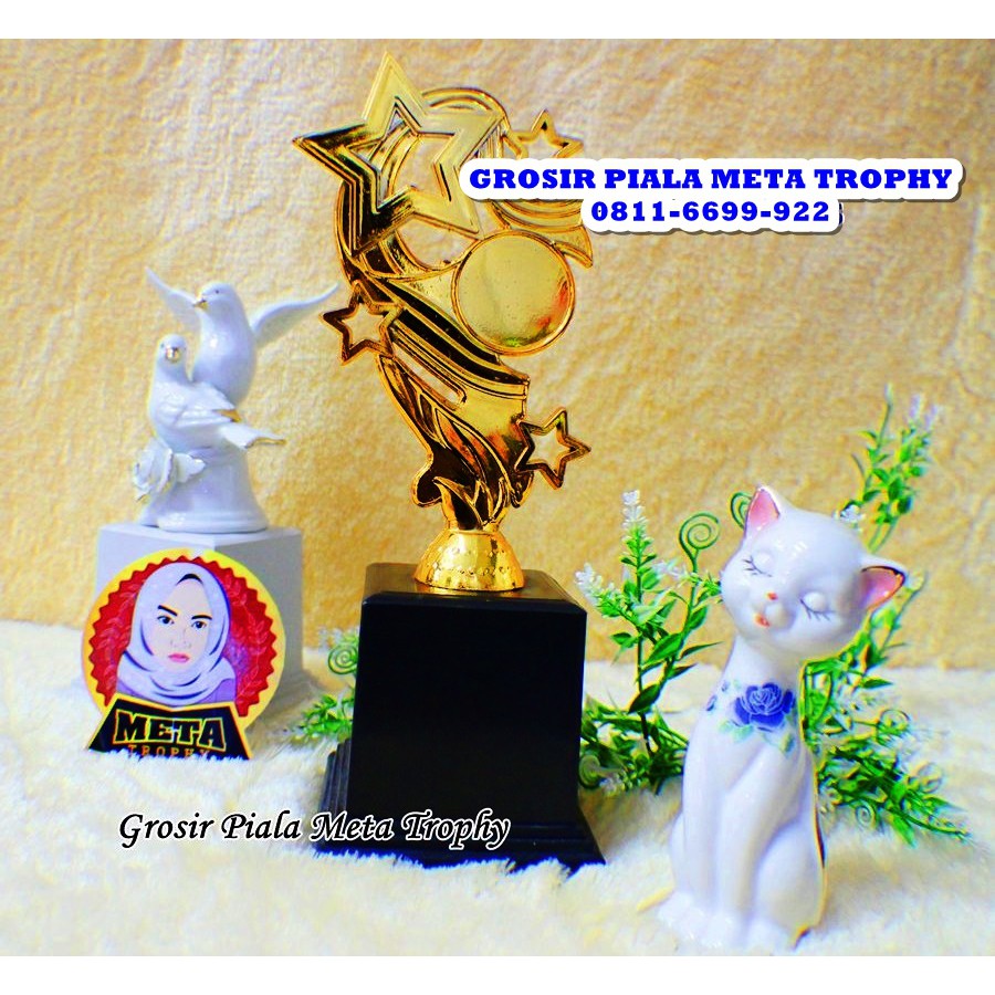 Jual Piala Set Juara 123 Trophy piala cup kecil emas bintang harga ...