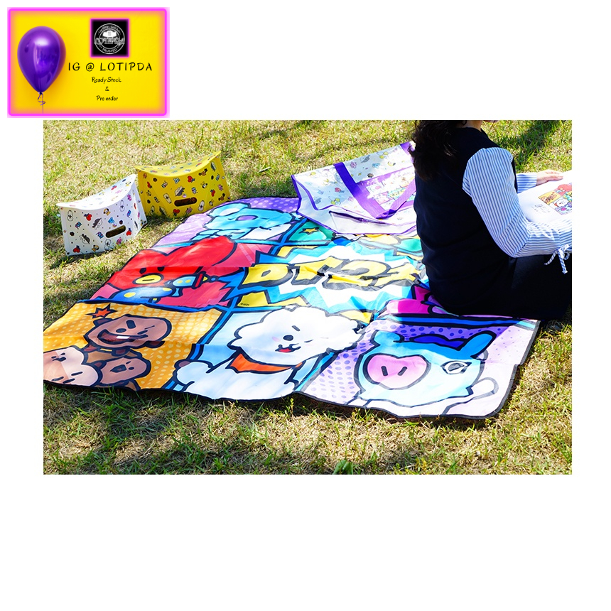 Jual BT21 PICNIC MAT OFFICIAL FROM LINE FRIENDS STORE | Shopee Indonesia