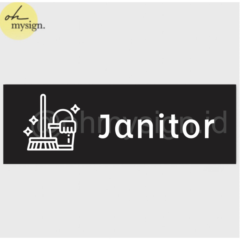 Jual SIGN BOARD JANITOR | SIGN JANITOR | SIGN AGE JANITOR | Shopee ...
