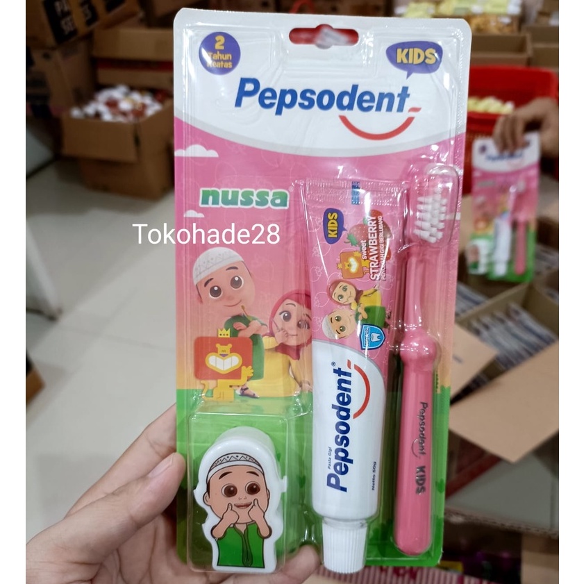 Jual Pepsodent Kids Pasta Gigi dan Sikat Gigi Anak Rasa Strawberry 50 ...