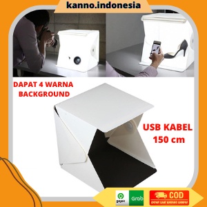 Jual Mini Studio Foto Box Lengkap Lighting LED Dengan Background Photo ...