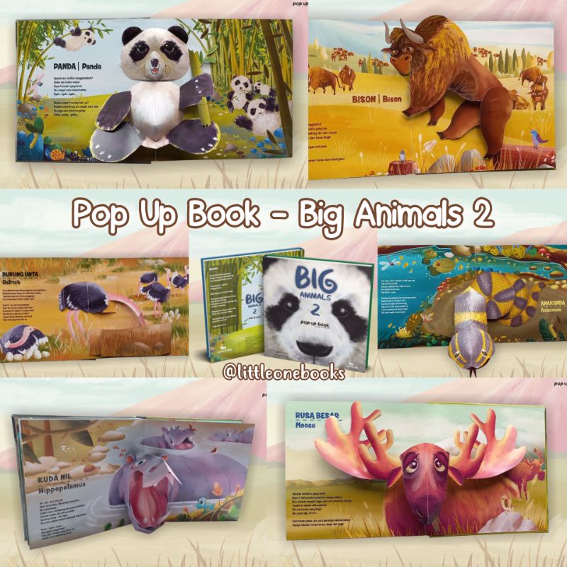 Jual Big Animals 2 - Pop Up Book / Buku Pop Up Impian Studio Big animal ...
