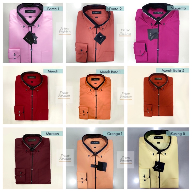 Jual ALISAN Lengan Panjang - Kombinasi / ALISAN Kombinasi Slim Fit ...