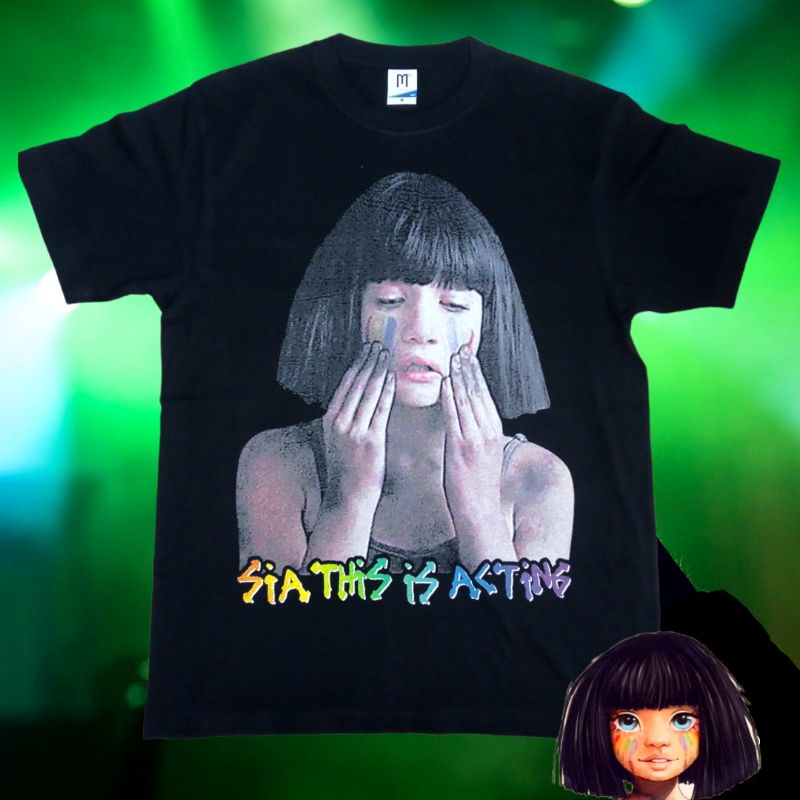 Jual SIA This Is Acting Album Cover T-shirt/Kaos Musik EDM SIA This Is ...