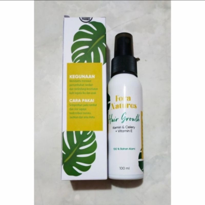 Jual Fora hair growth minyak kemiri dan seledri vitamin rambut rusak ...