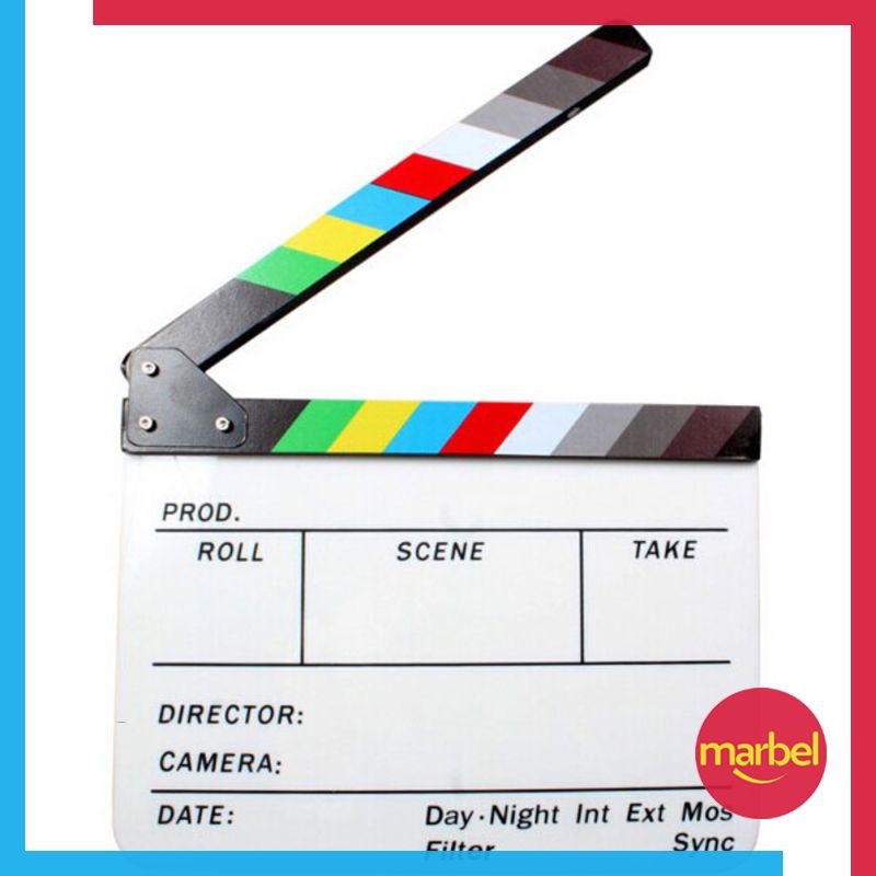 Jual Papan Clapper Board Take Action Shooting Sutradara Film Bahan ...