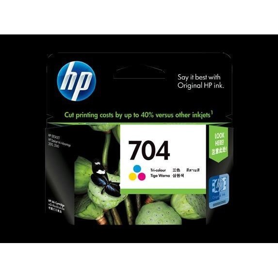 Jual HP 704 Color Original Ink Advantage Cartridge (Warna) | Shopee ...