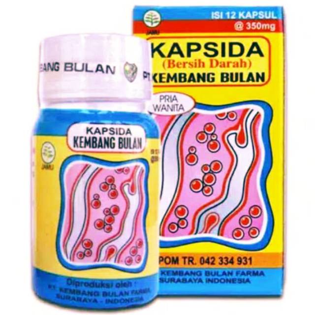Jual Kapsida Kapsul Bersih Darah Kembang Bulan Botol isi 12 Kapsul ...