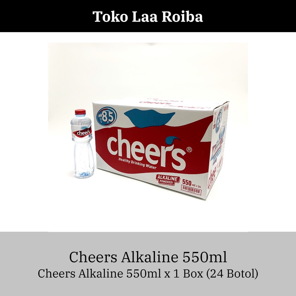 Jual Air Mineral Cheers Alkaline 550ml x 1 Box (24 Botol) Indonesia ...