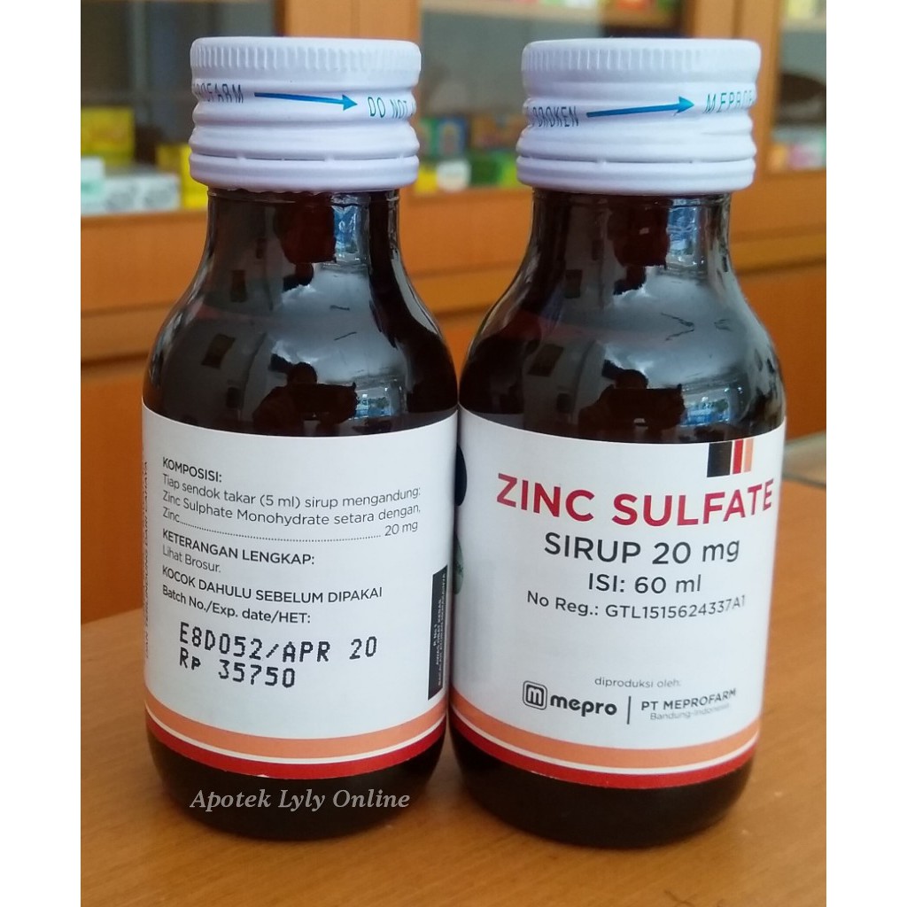 Jual Zinc Zink Syrup 60 ml | Shopee Indonesia