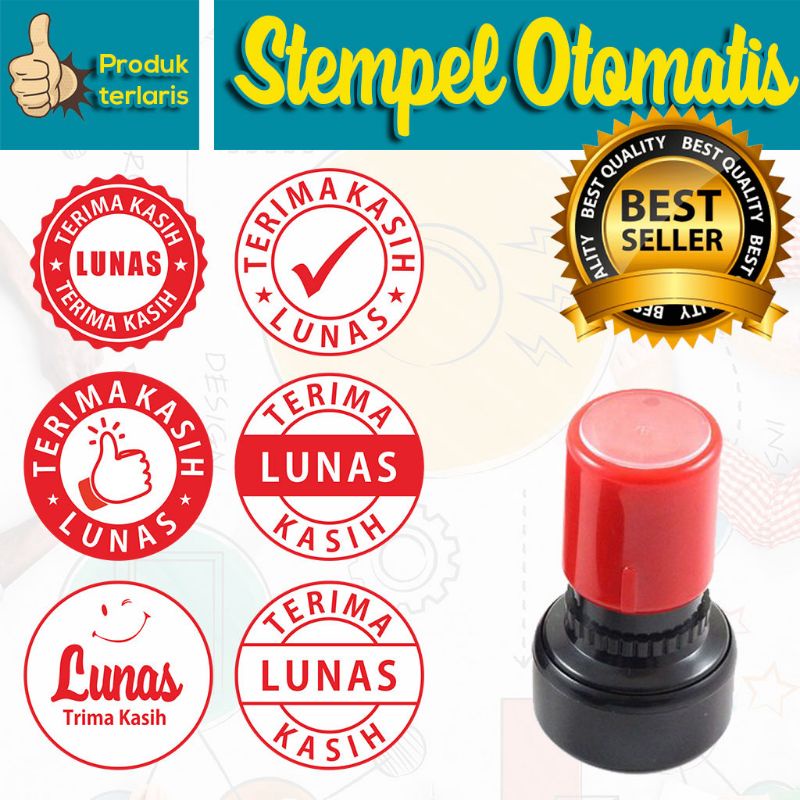 Jual Stempel Lunas / Stempel Toko / Stempel Lunas Bulat | Shopee Indonesia